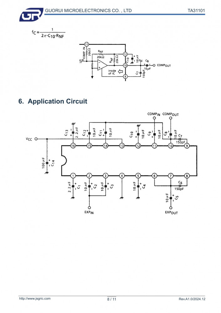TA31101 datasheet page 8