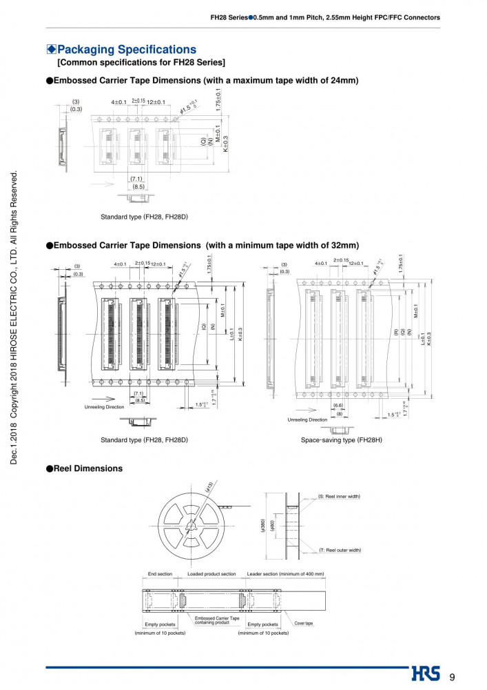 FH28 series datasheet page 9