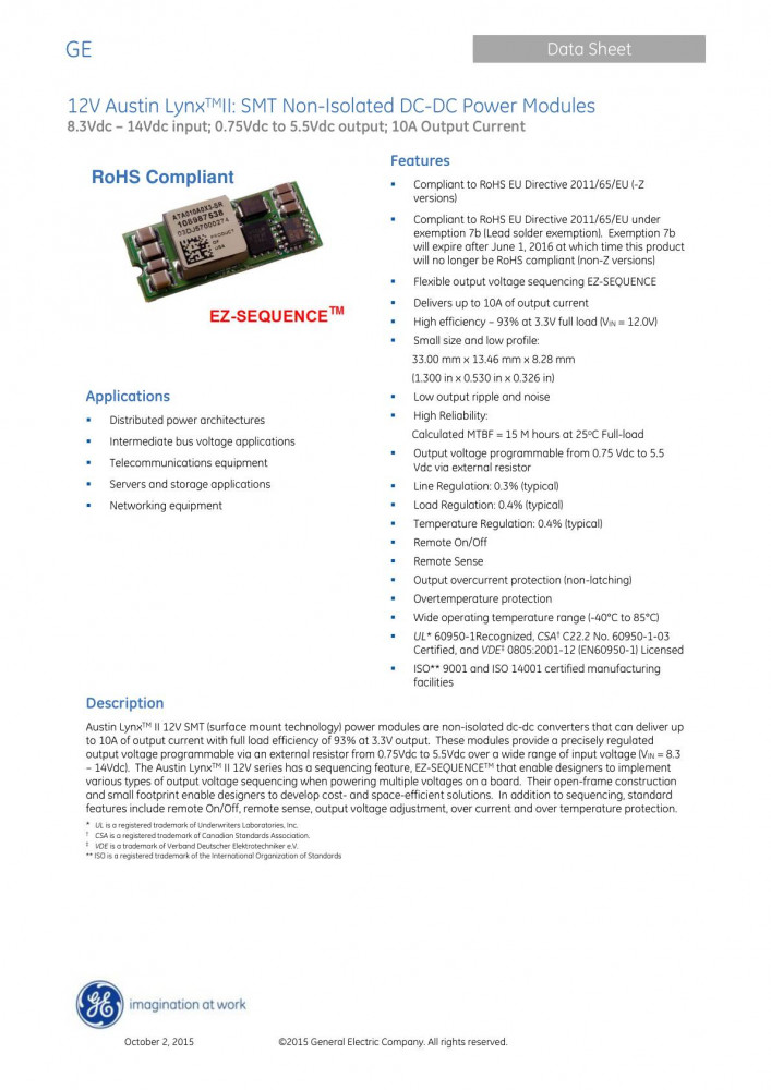 ATA010A0X3-SR datasheet page 1