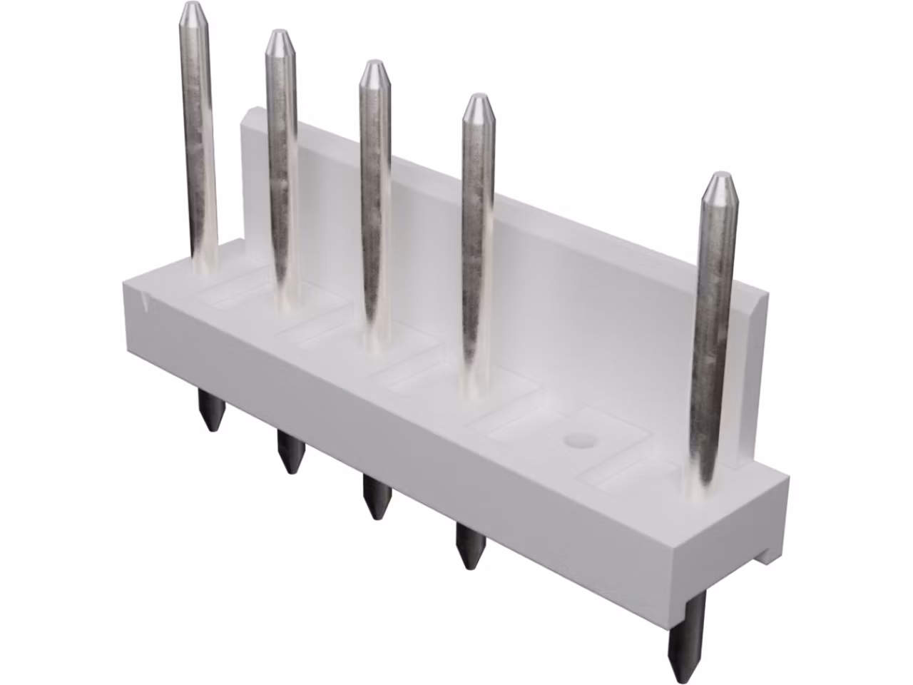 KK Header, Vertical, with Polarizing Backwall, 6 Circuits, Tin (Sn) Plating, Circuit 5 Voided for sale