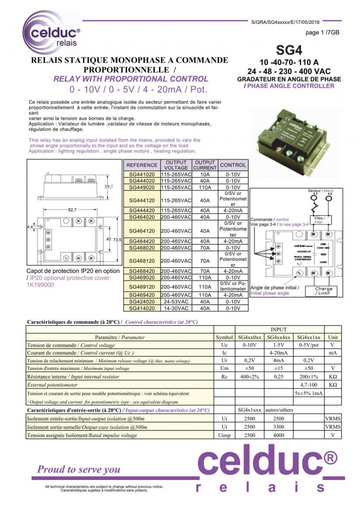 SG464020 technical document page 1