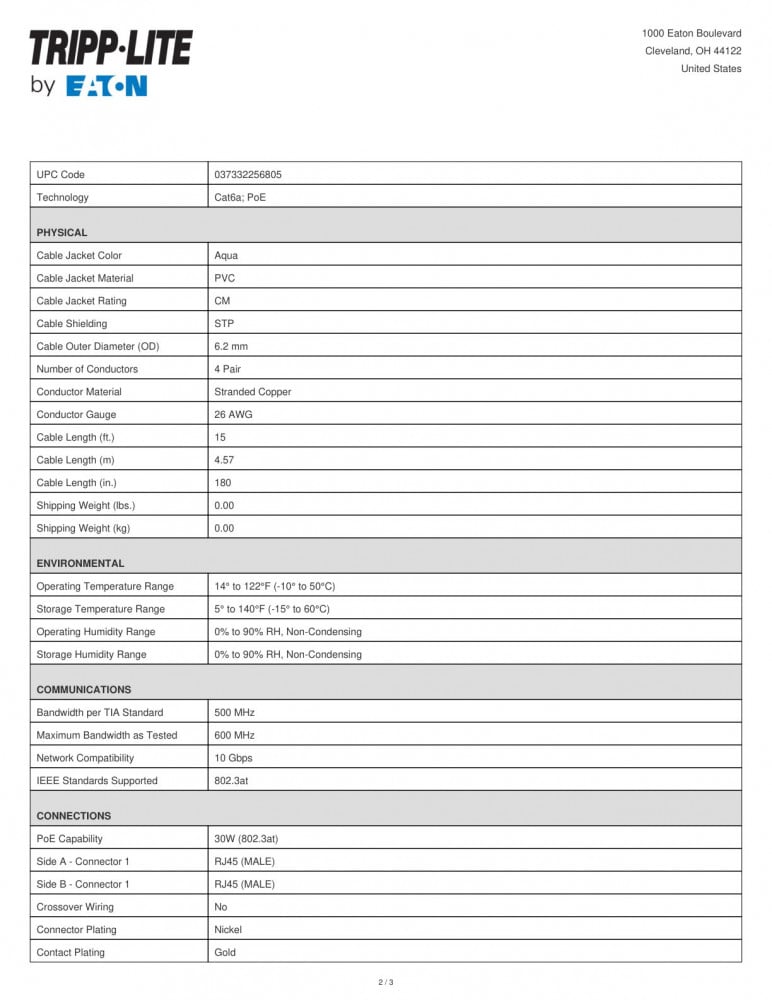 N262-015-AQ technical document page 2