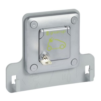 Soliroc™ - Socket outlet - French - 2P + E - automatic terminals no cover - IP 20