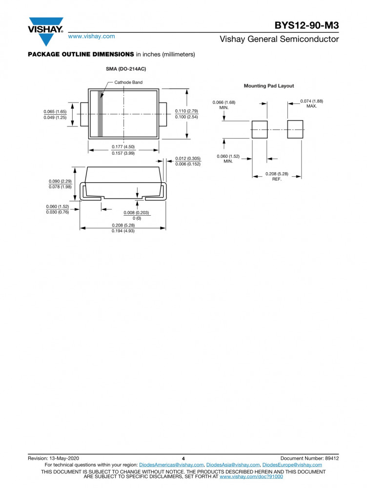 BYS12-90-M3/TR technical document page 4