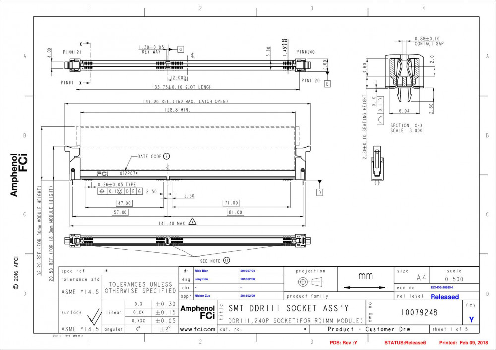 Amphenol 10079248-12123LF document page 1