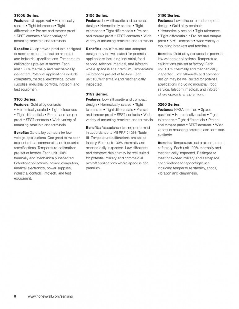 Honeywell thermostat line guide page 8