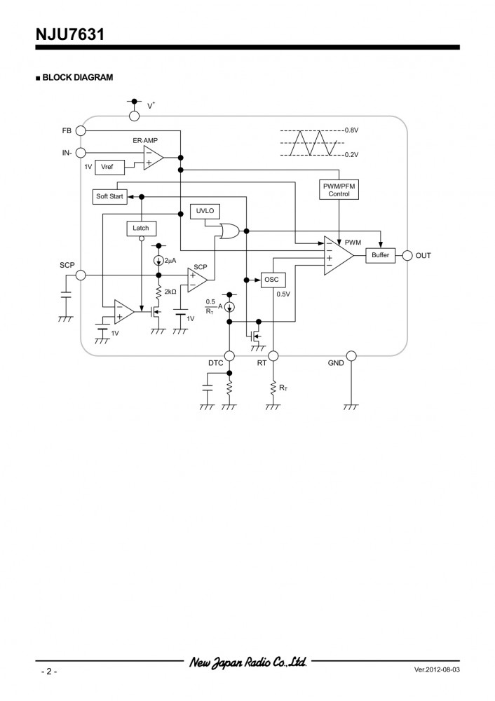 NJU7631 datasheet page 2
