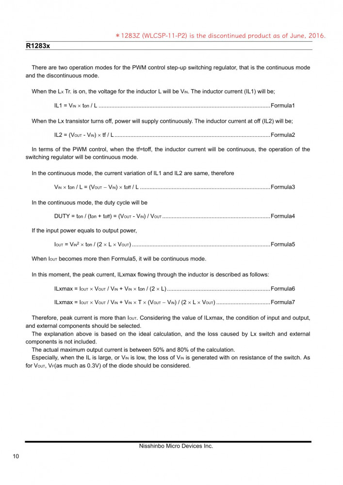 R1283x datasheet page 10