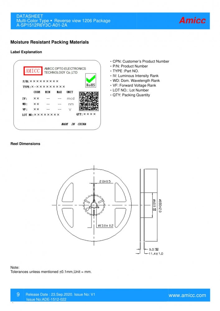A-SP1512R6Y3C-A01-2A datasheet page 9