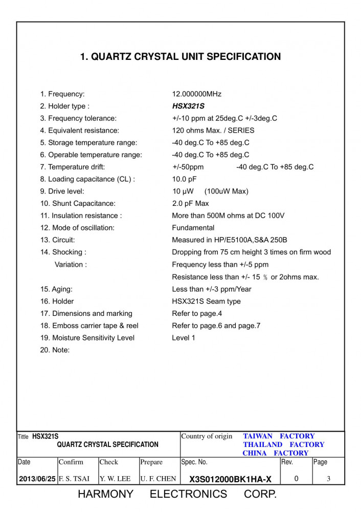 HELE X3S012000BA1HA-X specification page 3