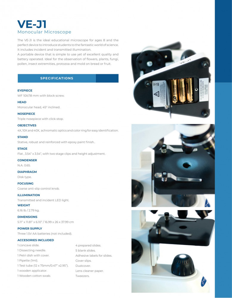 VE-J1 product documentation image, page 2