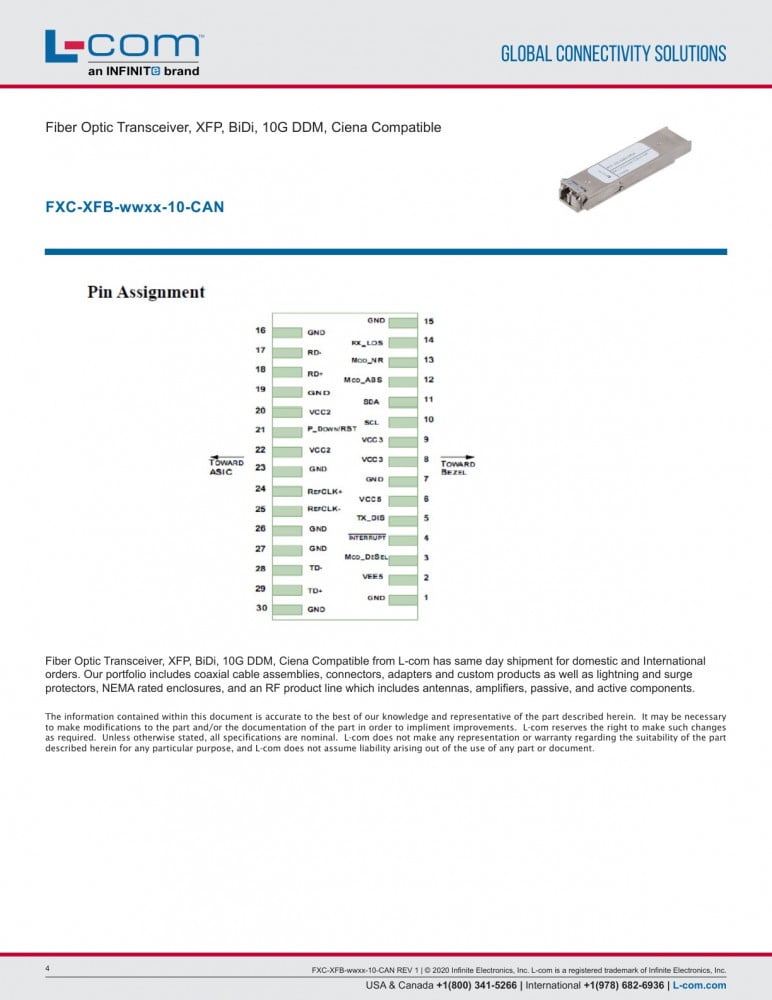 FXC-XFB-5480-10-CAN datasheet page 4