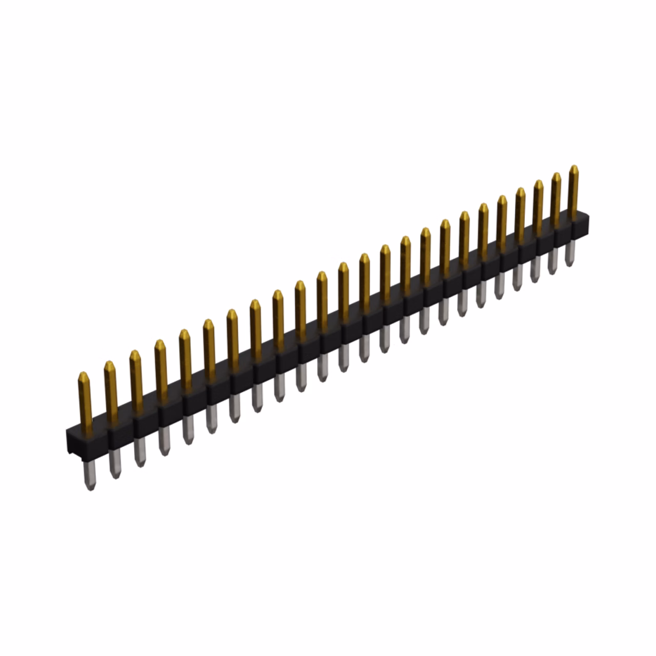 2.00mm Pitch Milli-Grid Header, Vertical, Through Hole, Breakaway, 24 Circuits, 0.50µm Gold (Au) Plating, Mating Pin Length 4.00mm, Tail Length 2.70mm, Lead-Free for sale