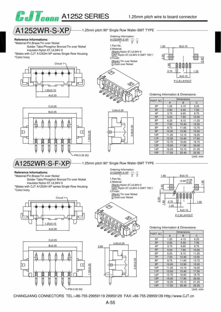 CJT A1252 series datasheet page 6