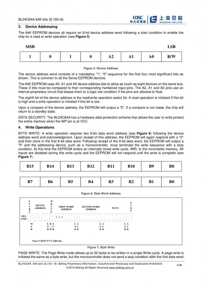 BL24C64A datasheet page 5