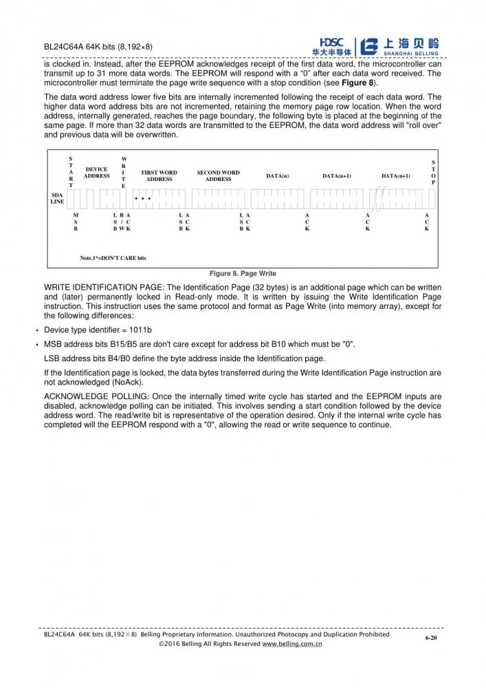 BL24C64A datasheet page 6