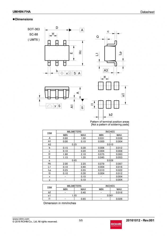 UMH9NFHATN technical document page 5