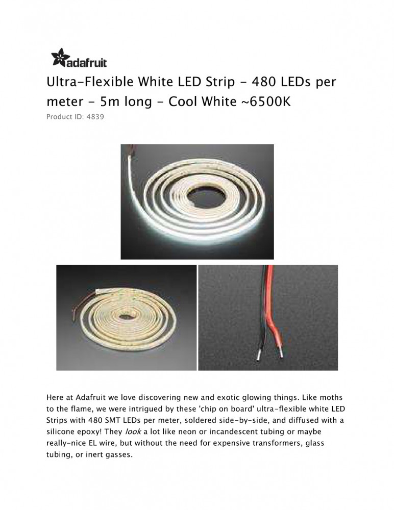 Adafruit 4839 technical document page 1