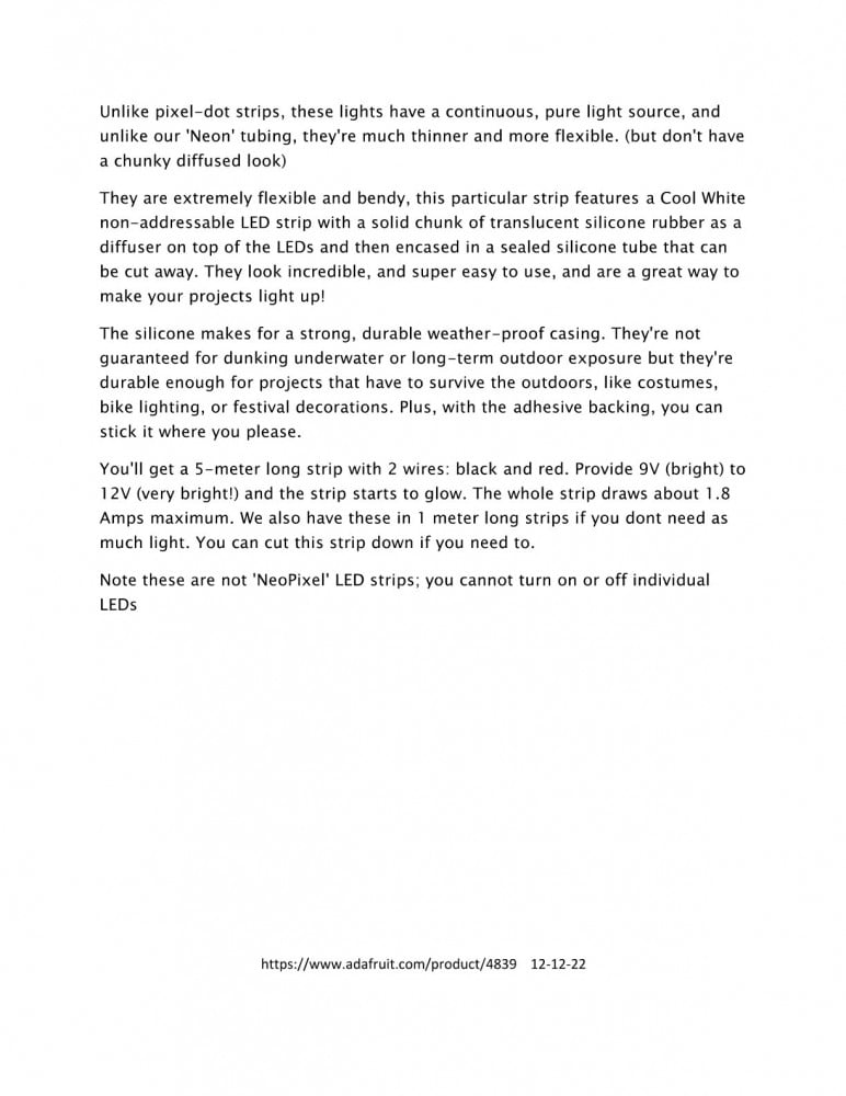 Adafruit 4839 technical document page 2