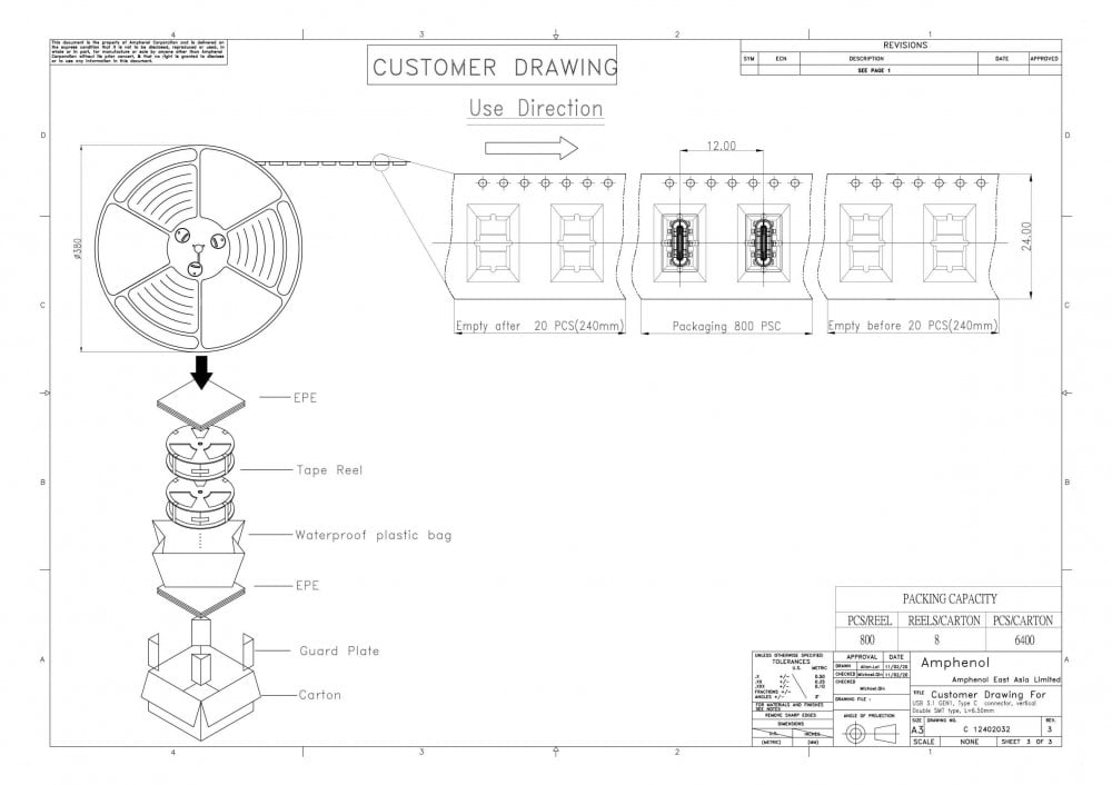 Amphenol 12402032 customer drawing page 3