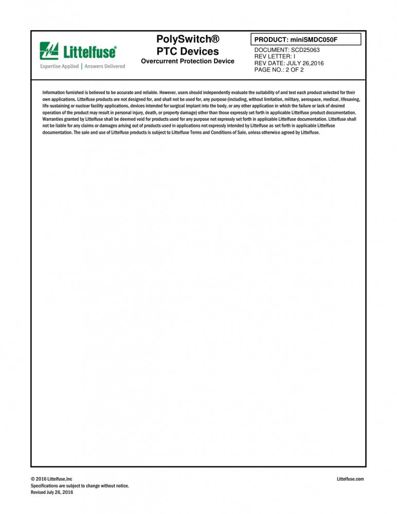 MINISMDC050F-2 specification page 2