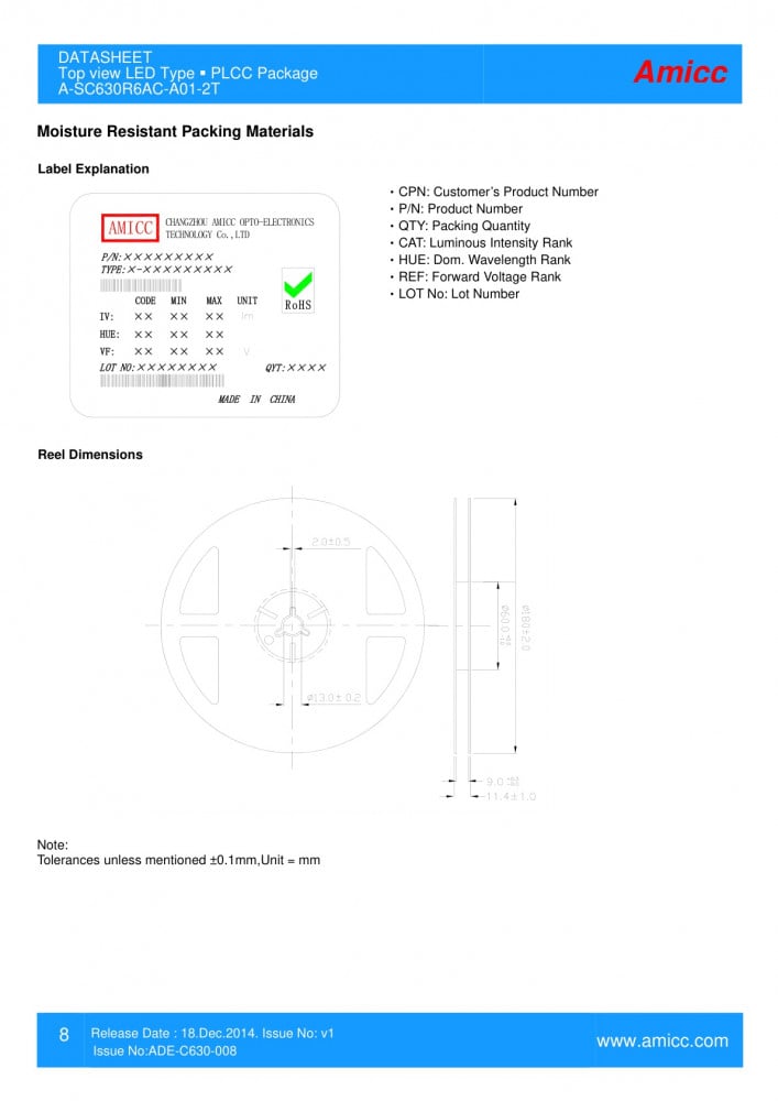 A-SC630R6AC-A01-2T datasheet page 8