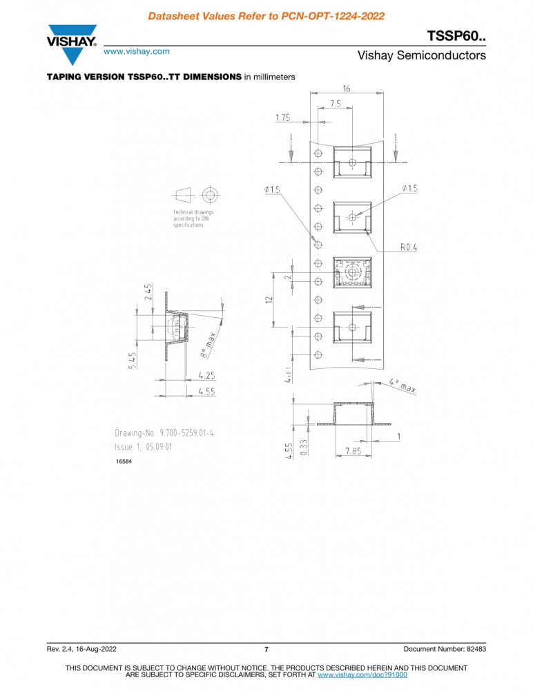 TSSP6038TR datasheet page 7