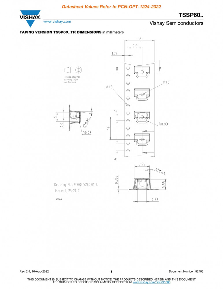 TSSP6038TR datasheet page 8