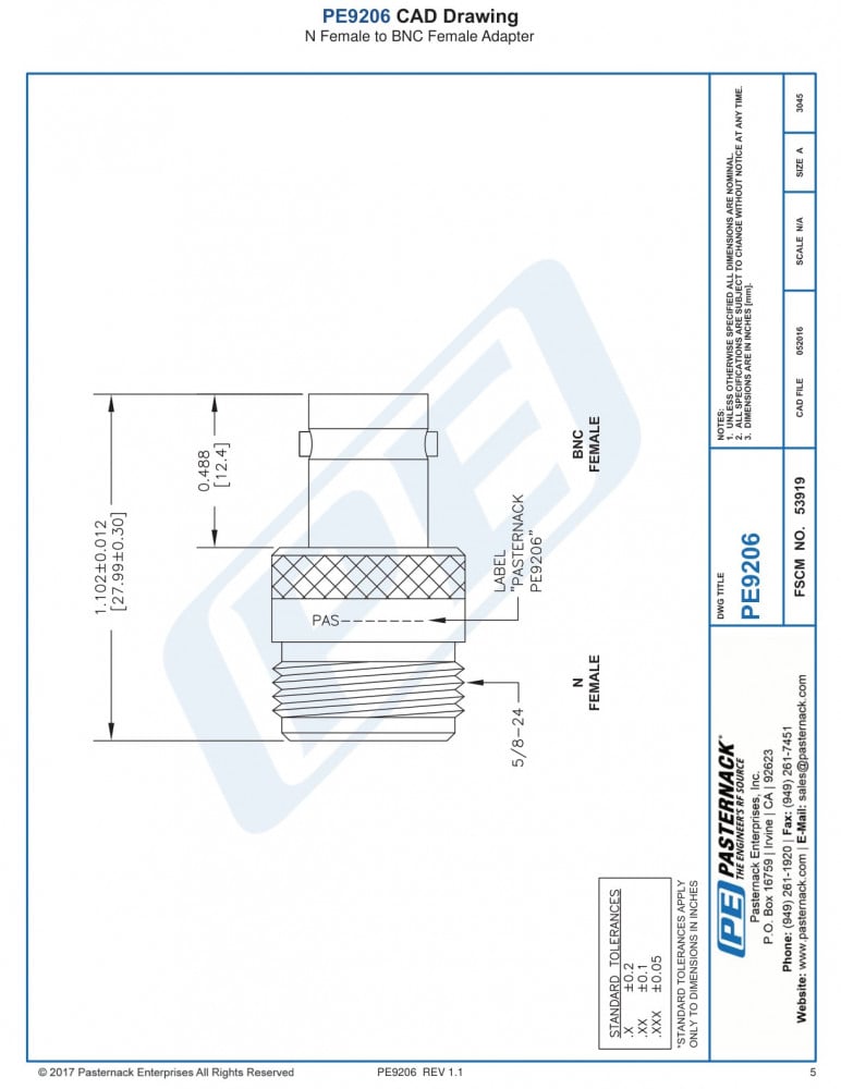 PE9206 technical document page 5