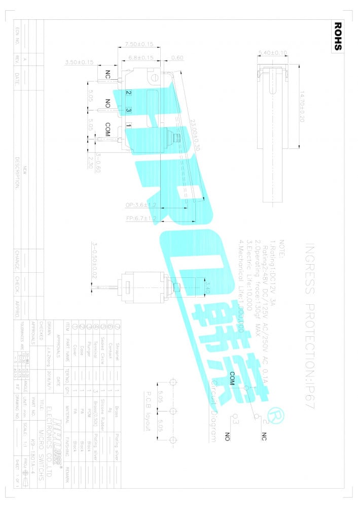 K9-1801A-4 technical document page