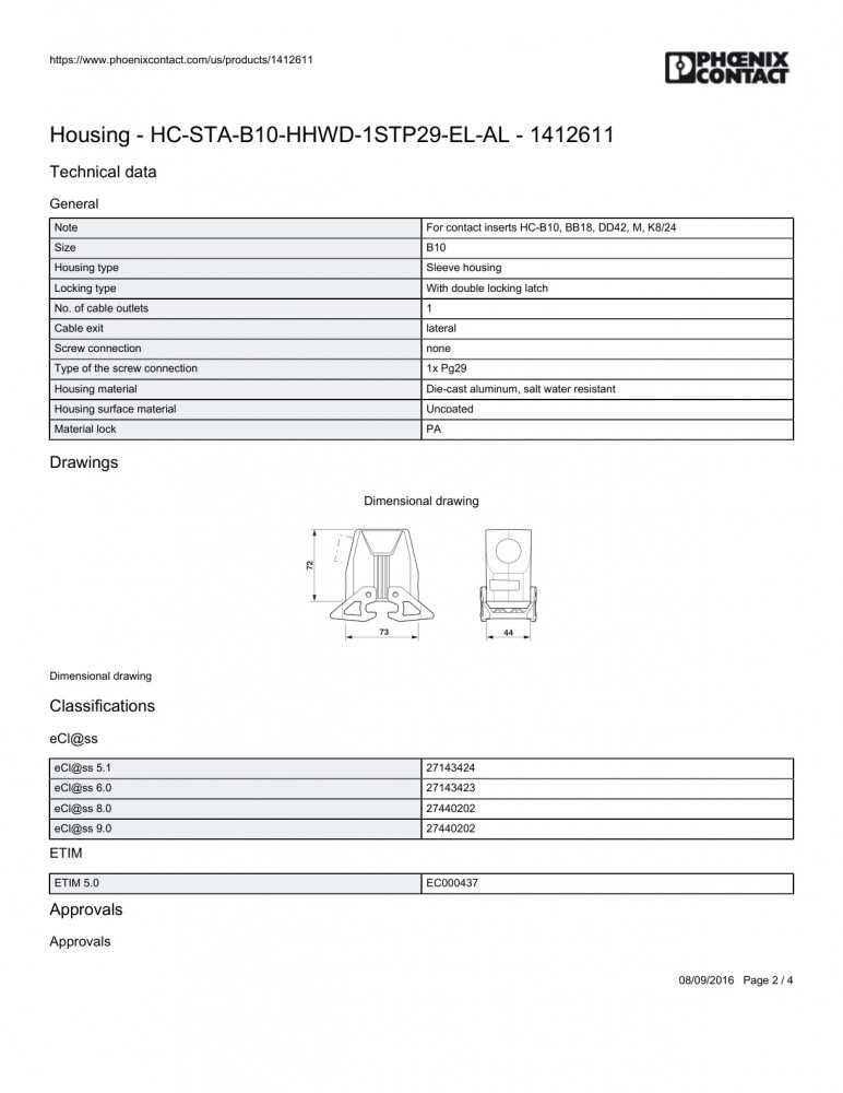 Phoenix Contact 1412611 product documentation page 2