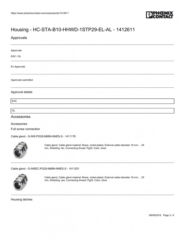 Phoenix Contact 1412611 product documentation page 3