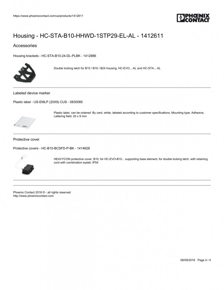 Phoenix Contact 1412611 product documentation page 4