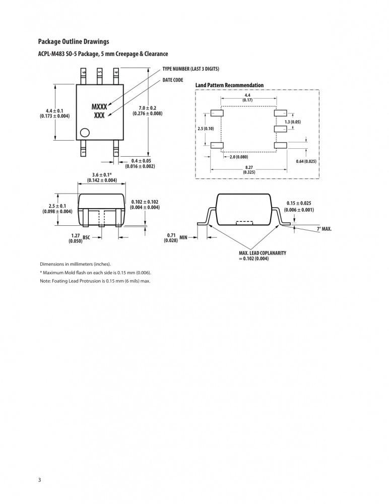 ACPL-W483-560E datasheet page 3