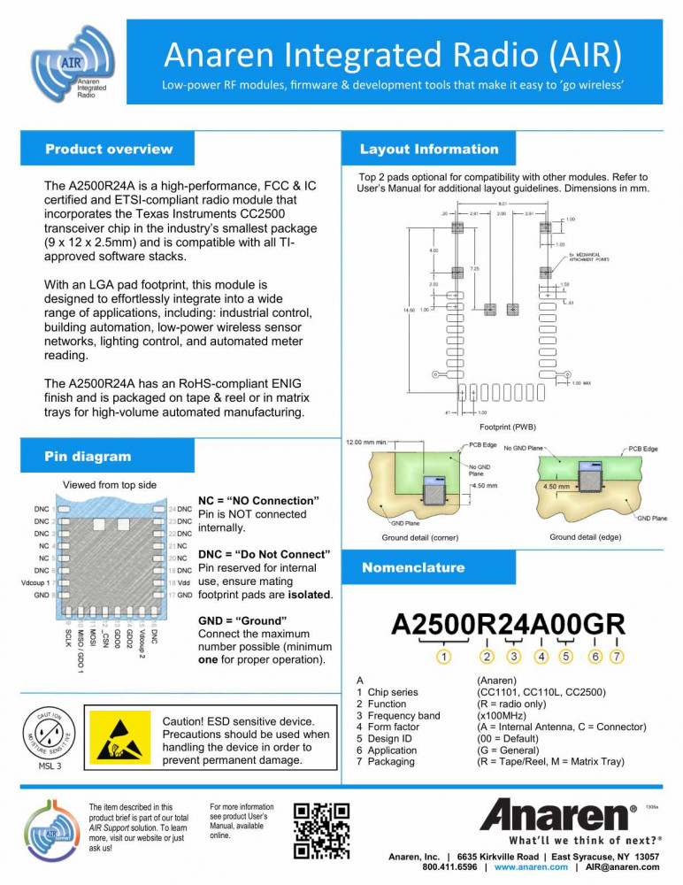A2500R24A product document page 2