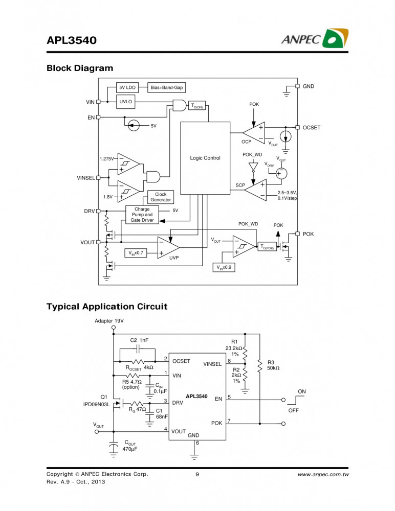 APL3540 datasheet page 9