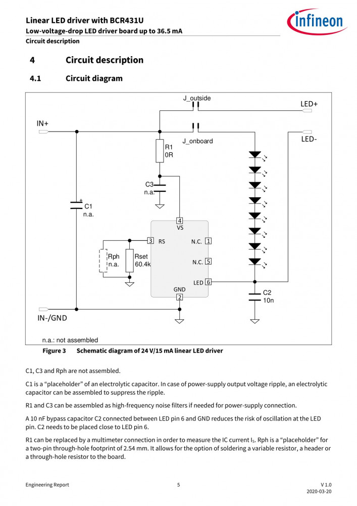 BCR431U evaluation board document page 5