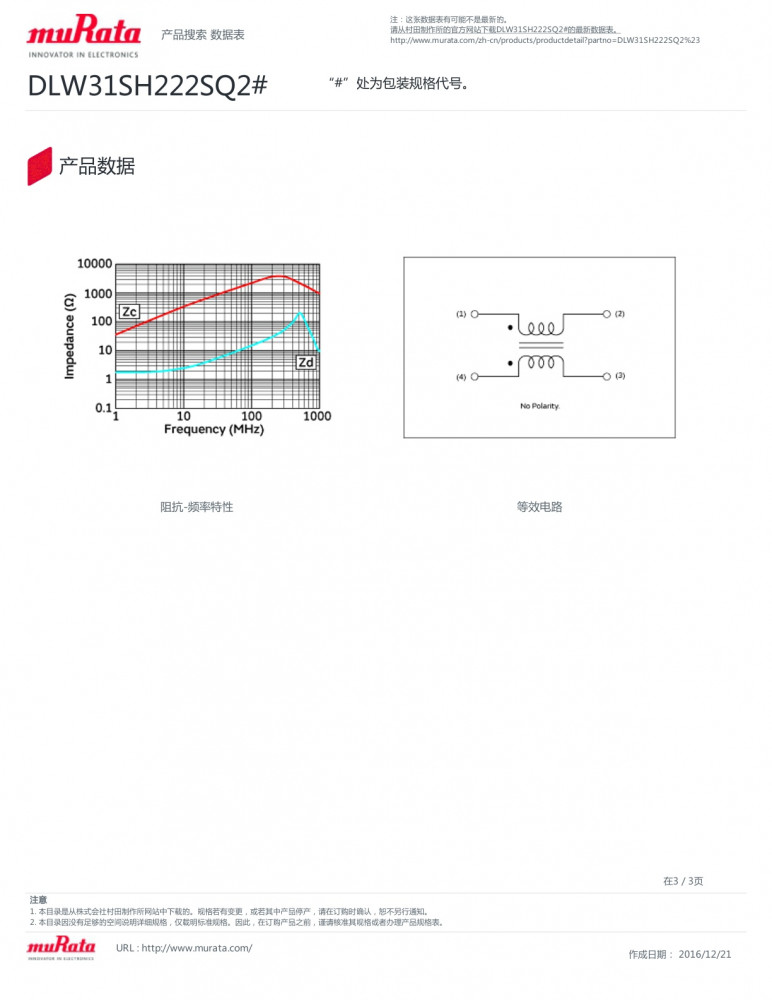 DLW31SH222SQ2L technical document page 3