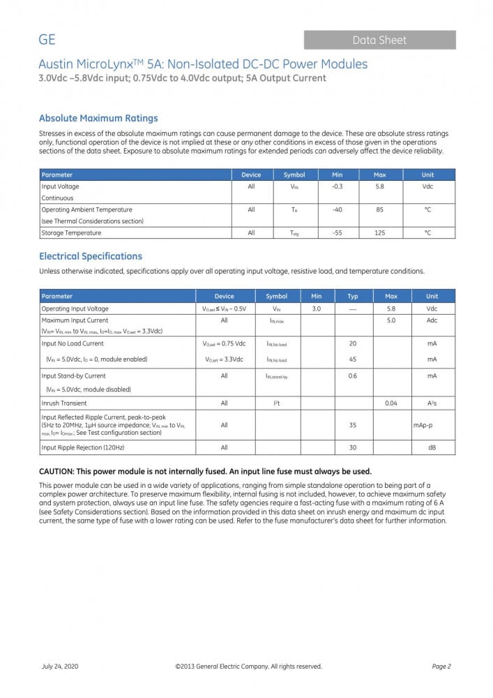 AXH005A0X-SRZ datasheet page 2