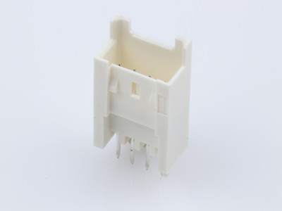 2.50mm Pitch, Mini-Lock PCB Header, Single Row, Vertical, Through Hole, Matte Tin Plating, Positive Lock, 9 Circuits, with Potting Capability, Tray, 3.50mm PC Tail Length, Black