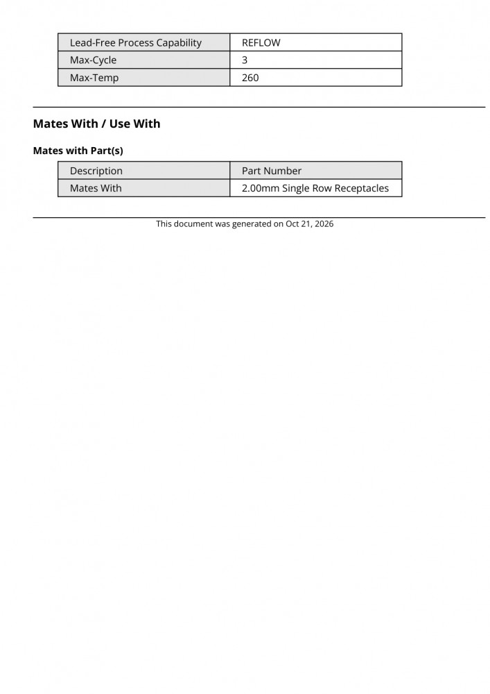 Technical document page image 4 for MOLEX 878580001