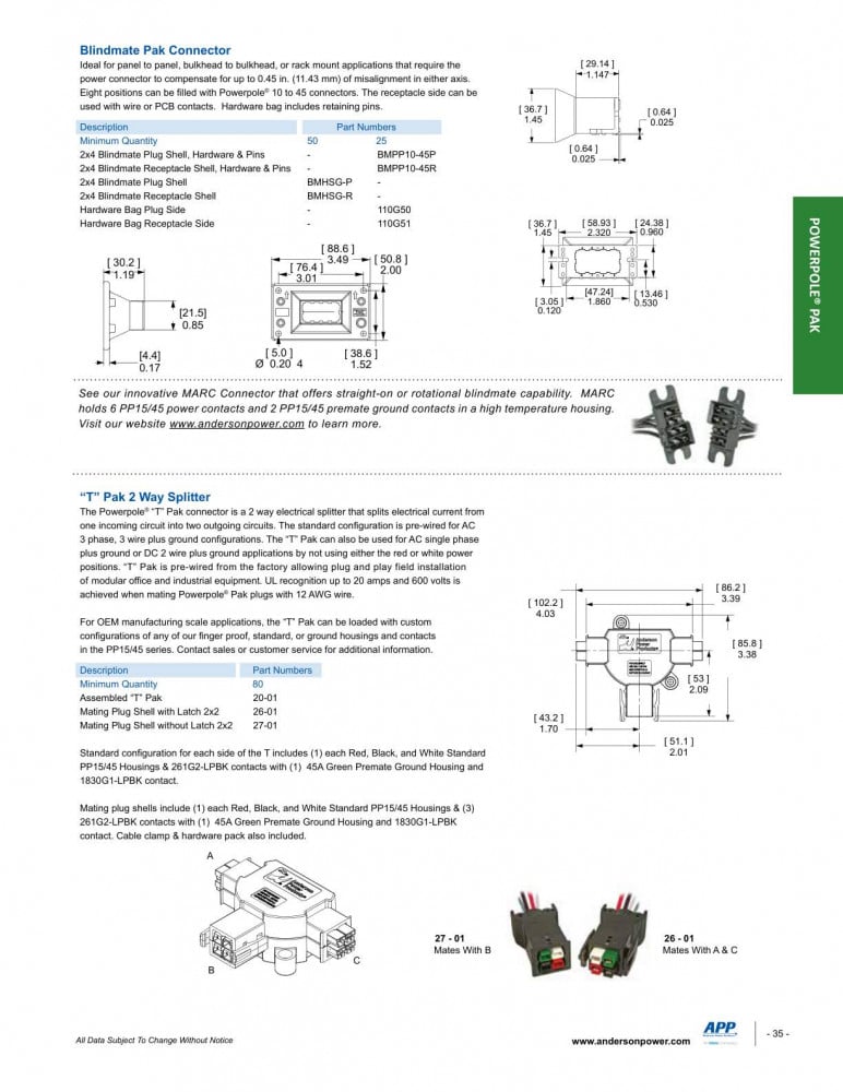 Anderson Power PP15/45 technical document page 6