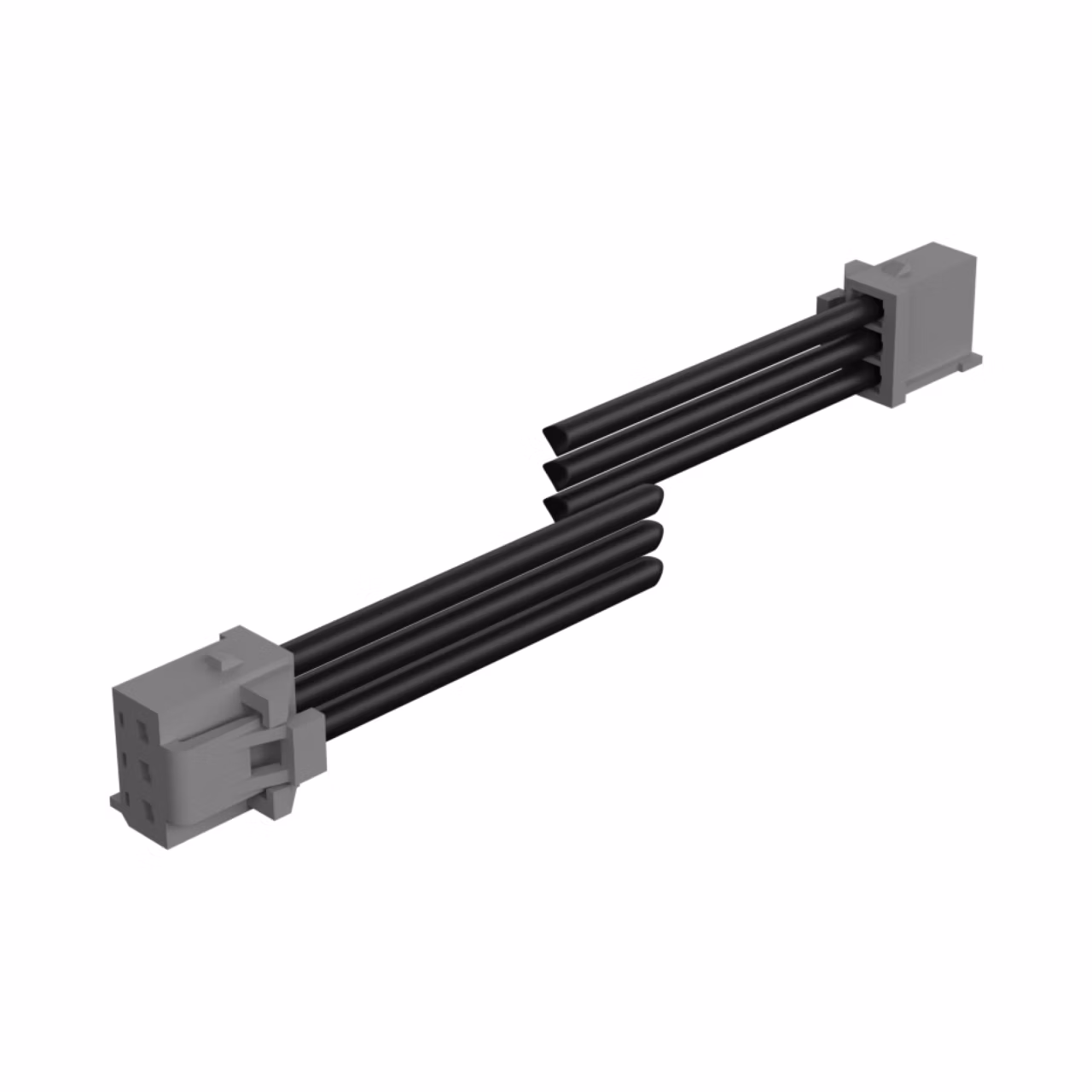 KK Plus 250-to-KK Plus 250 Off-the-Shelf (OTS) Cable Assembly, 2.50mm Pitch, Single Row, 600.00mm Length, 3 Circuits, Black for sale