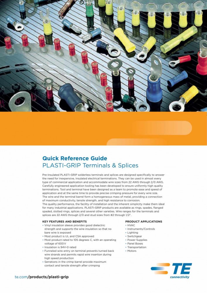 PLASTI-GRIP technical document page 1