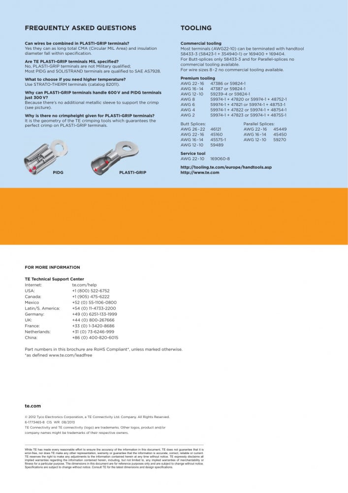 PLASTI-GRIP technical document page 6