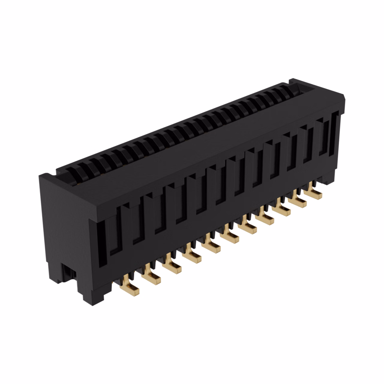 Easy-On FFC/FPC Connector, 0.50mm Pitch, Surface Mount, Vertical, Non-ZIF, Standard Footprint, Gold Plating, Black, 23 Circuits for sale