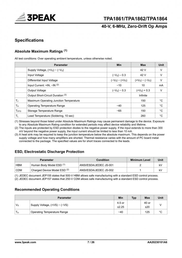 TPA1862-SR datasheet page 7
