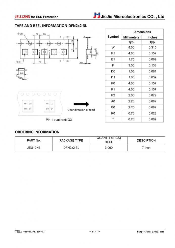 JEU12N3 datasheet page 6