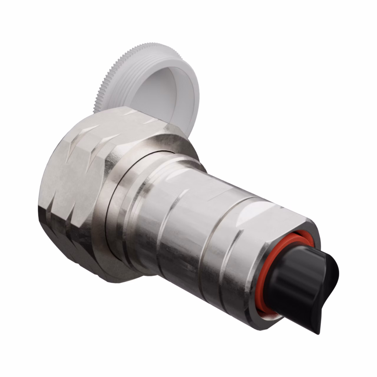 DIN 7/16 Plug, Straight, Clamp, 1/2