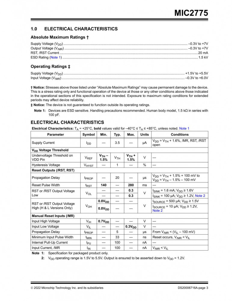 MIC2775 technical document page 3